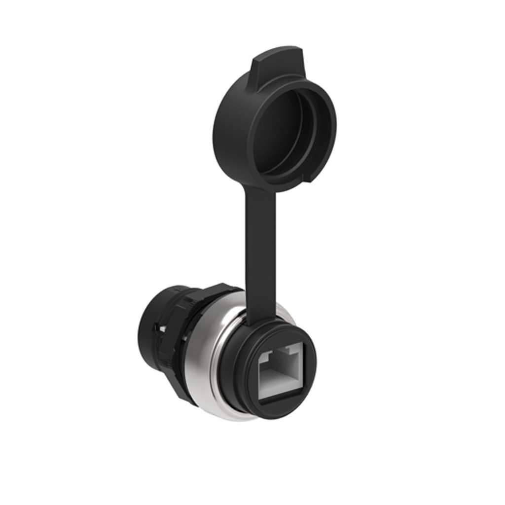 Waterproof Industrial RJ45 Connector, Cat 6, Rear Mount, IP65, NEMA 4X ...